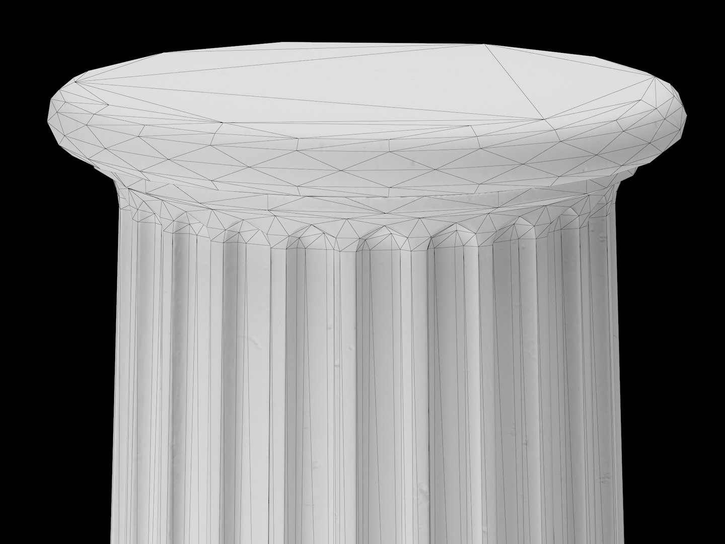 Fluted Column 3D Model - TurboSquid 1829004