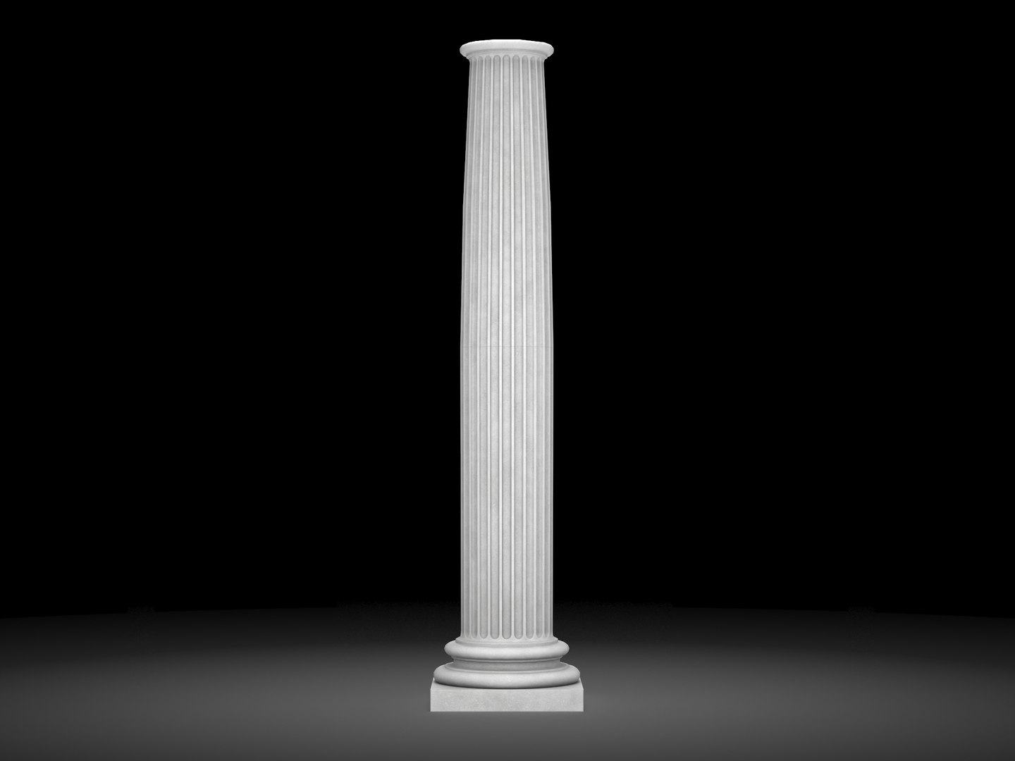 Fluted Column 3D Model - TurboSquid 1829004