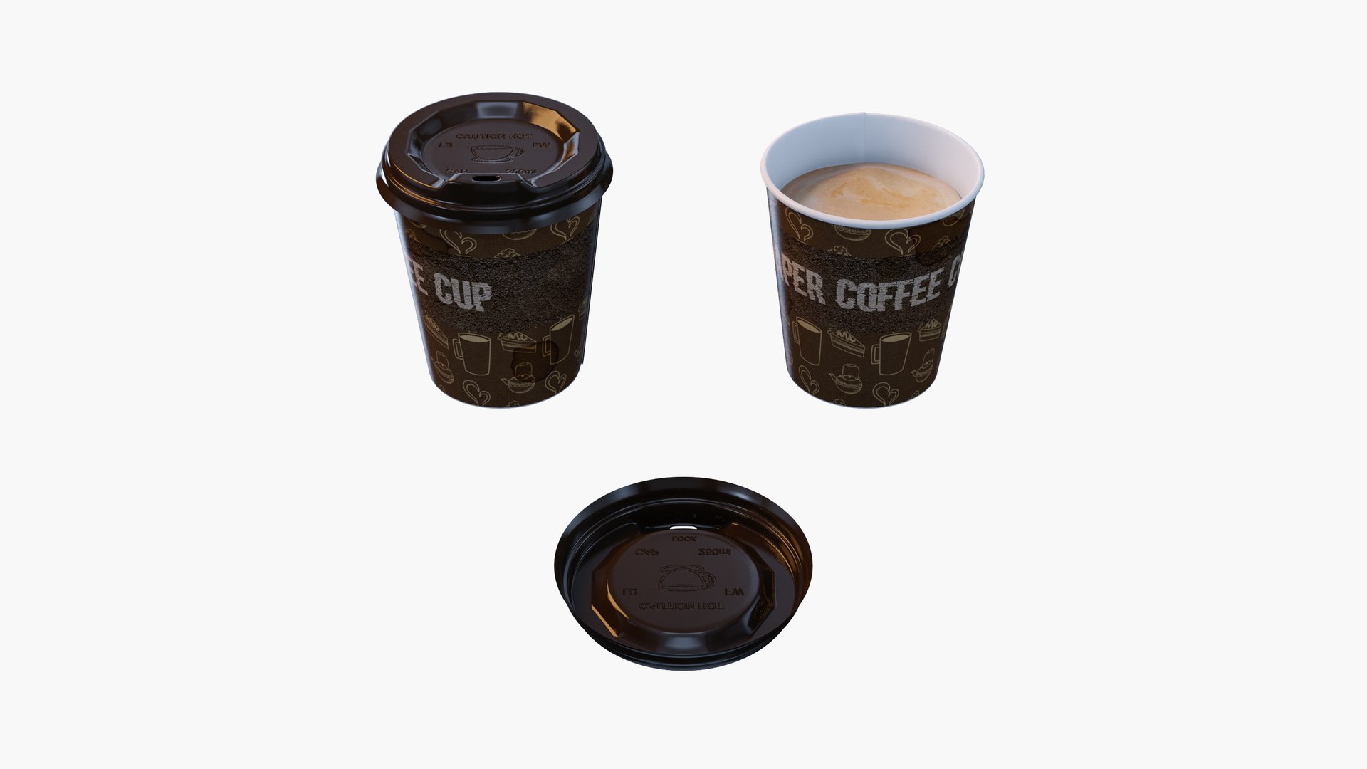 Paper Coffee Cup model - TurboSquid 1775909