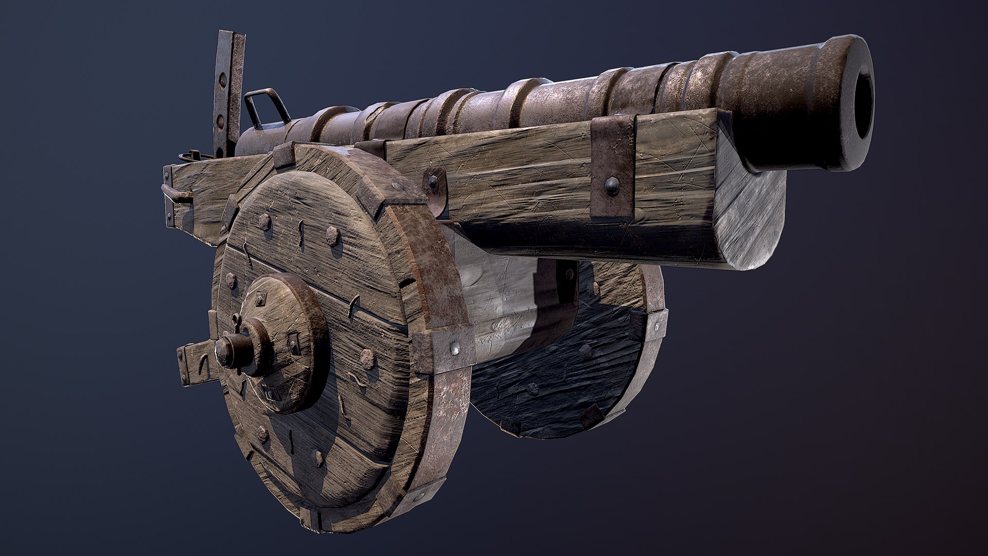 3D The Old Medieval Cannon Straight From The Battlefield - TurboSquid ...