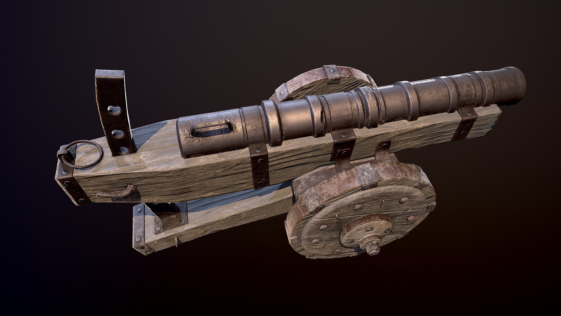 3D The Old Medieval Cannon Straight From The Battlefield - TurboSquid ...