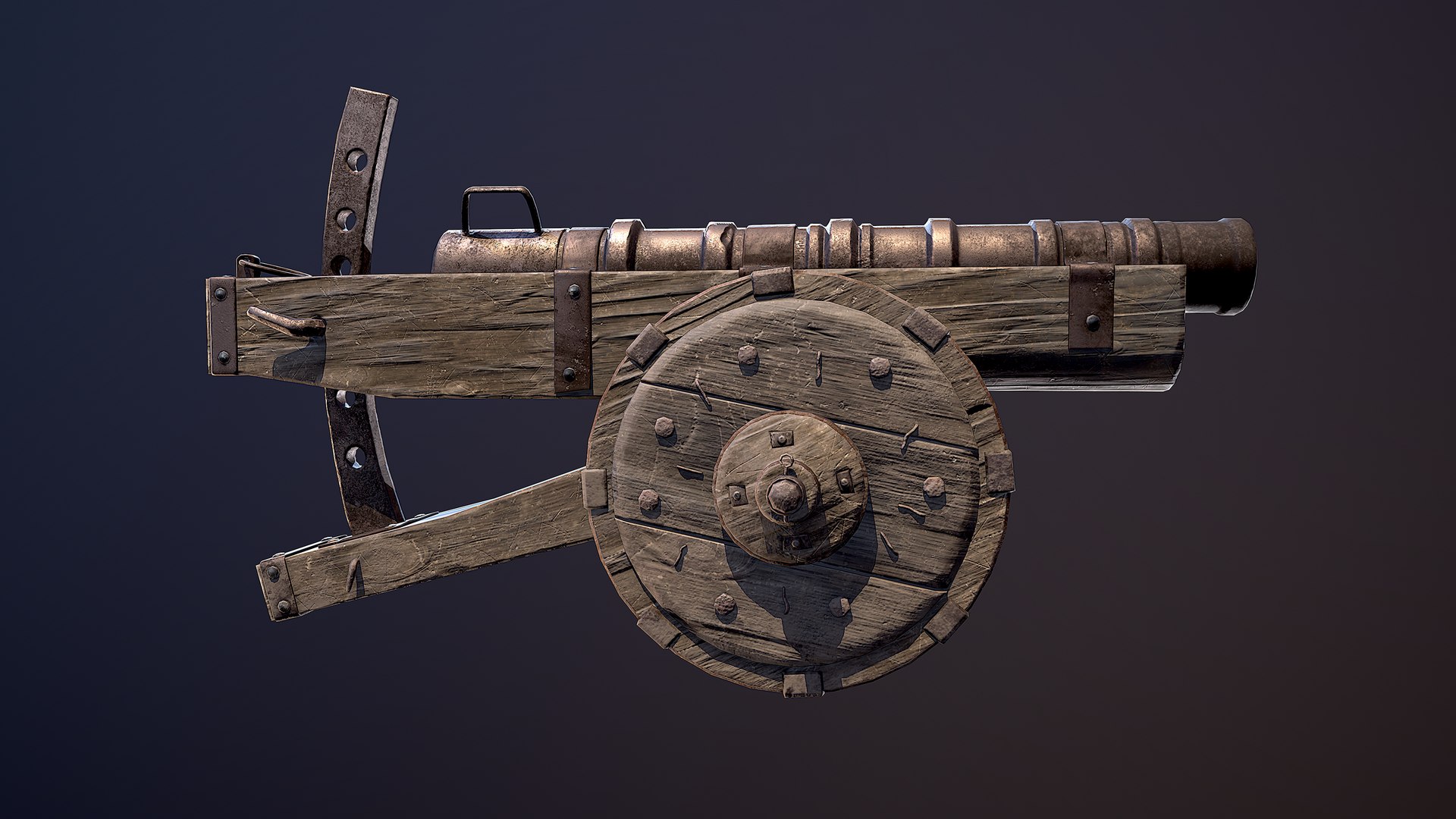 3D The Old Medieval Cannon Straight From The Battlefield - TurboSquid ...