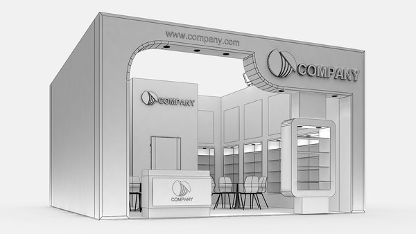 modelo 3d Stand de exposición 6X7 - TurboSquid 2110200