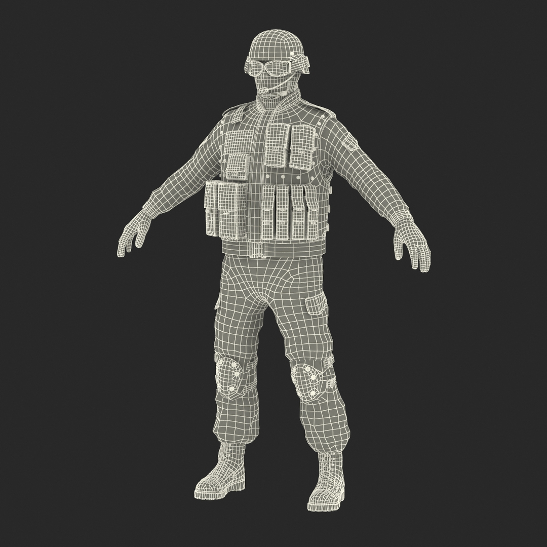 3d Model Swat Policeman 2