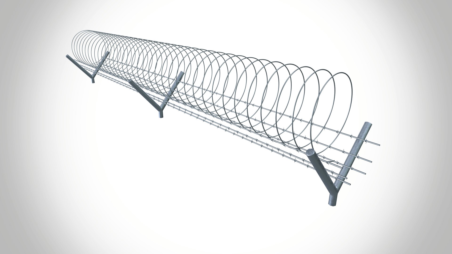 Concertina Coil 3D Model - TurboSquid 2259528