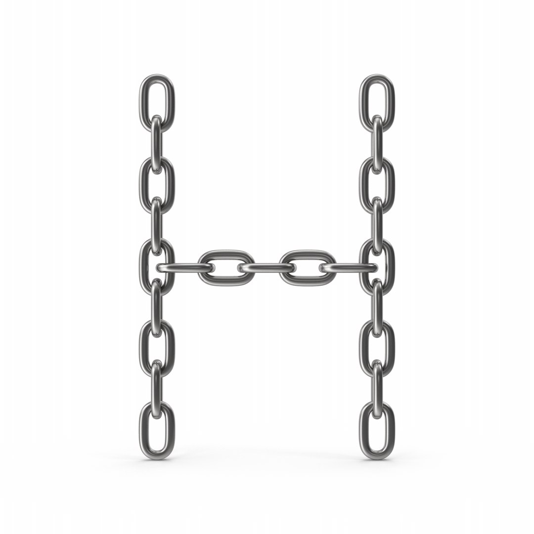 Chain Letter H Model - TurboSquid 2023094
