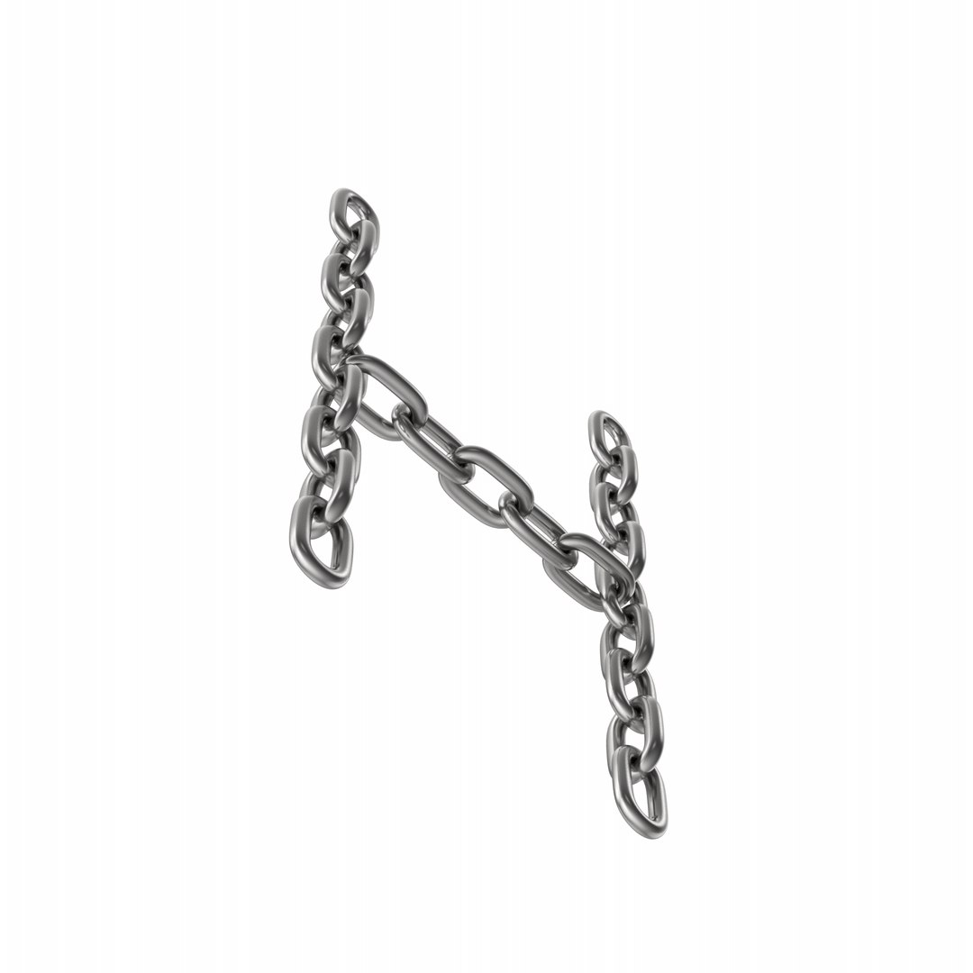 Chain Letter H Model - TurboSquid 2023094