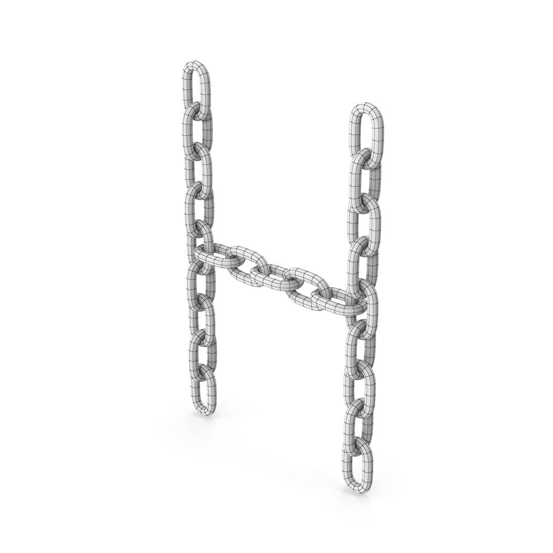 Chain Letter H Model - TurboSquid 2023094