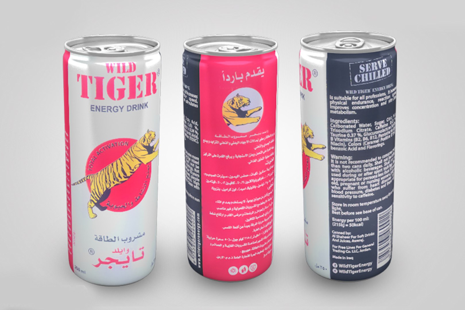 3D Wild Tiger Energy Drink - TurboSquid 1547175