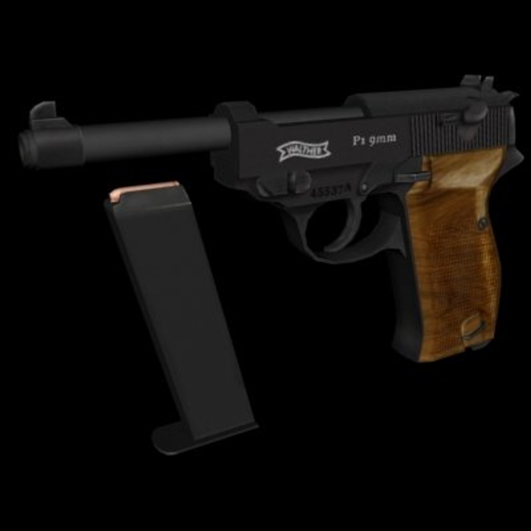 Walther P1 3d Model