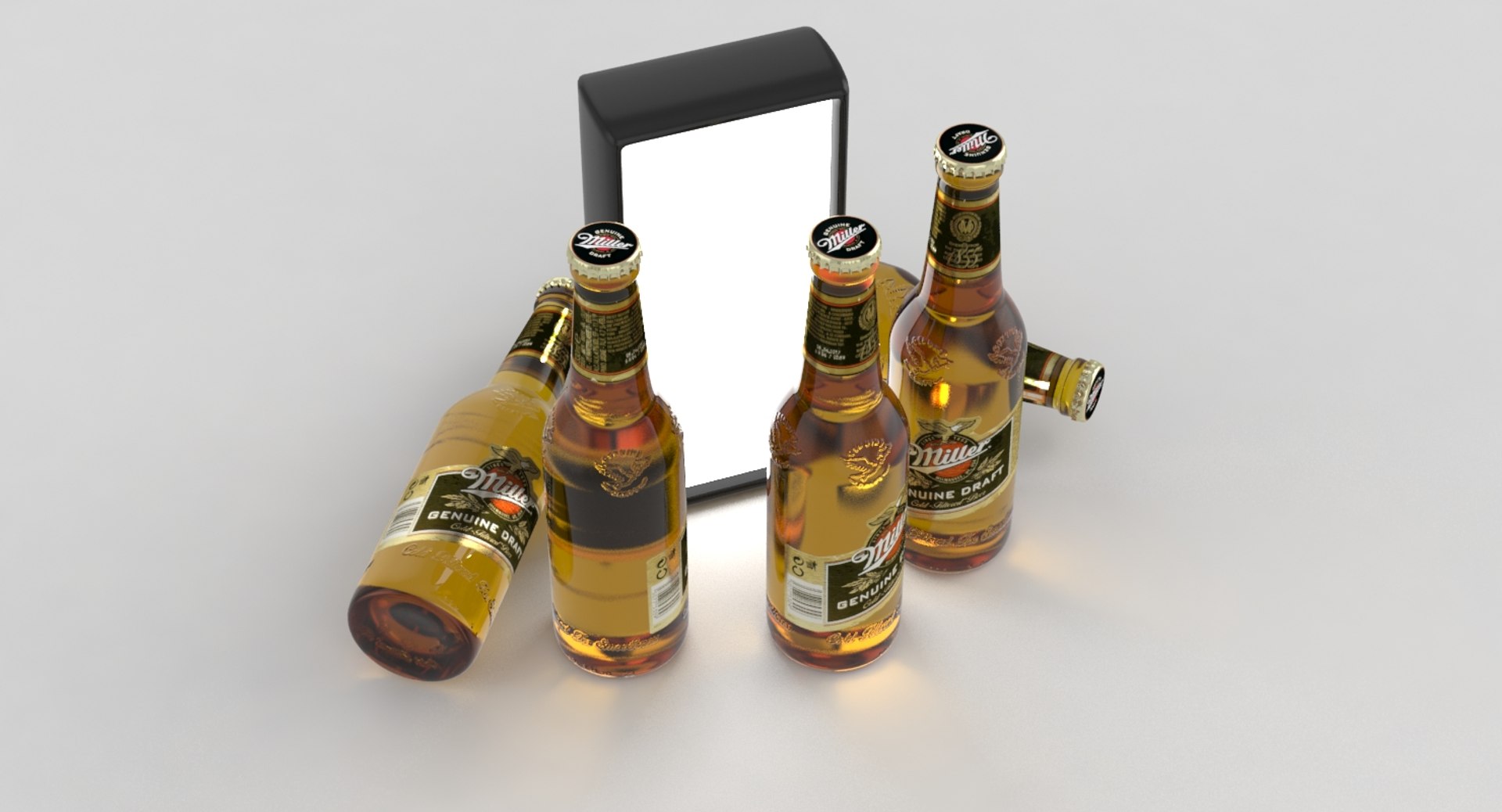 3d Beer Bottle Model
