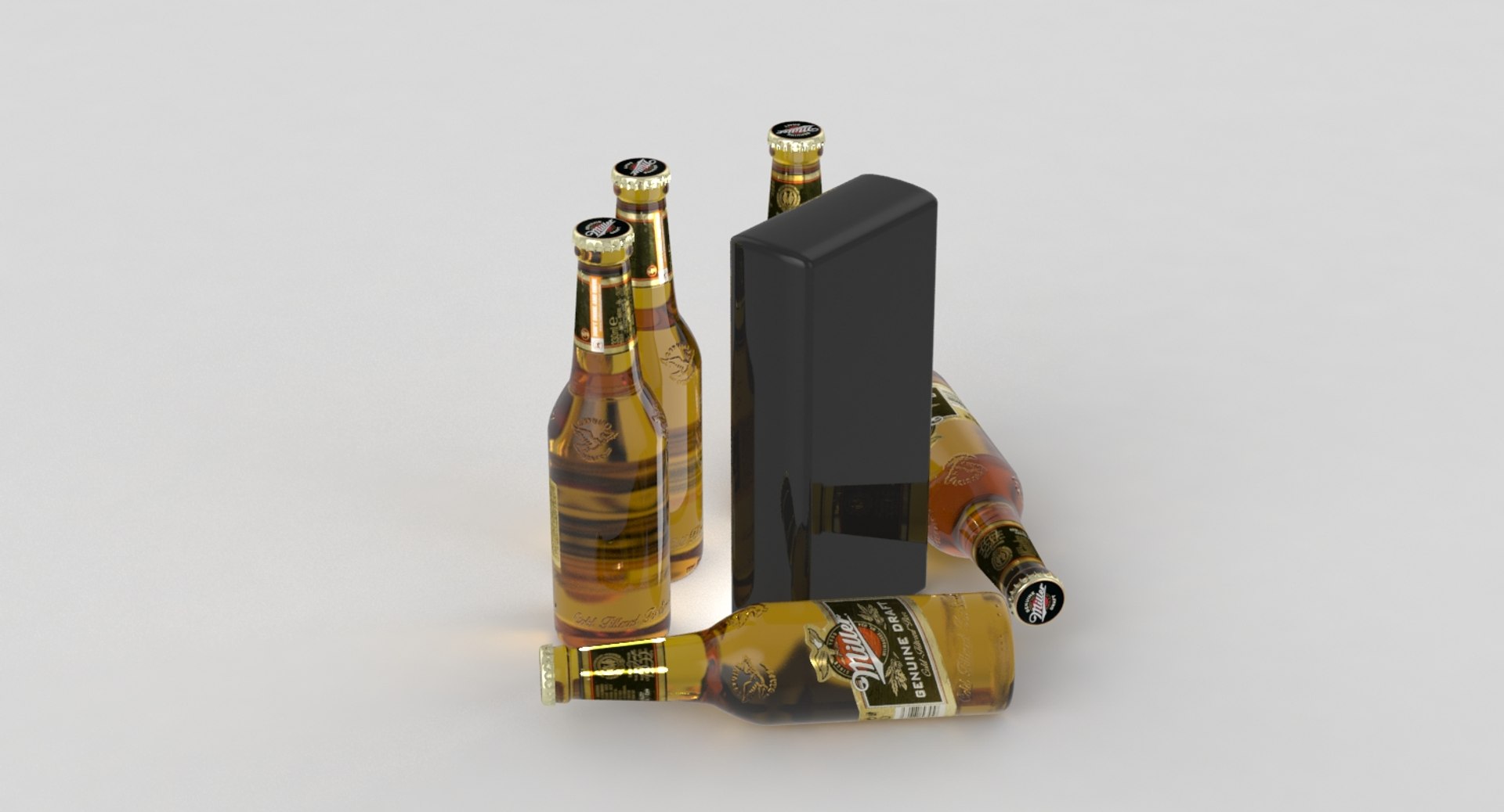 3d Beer Bottle Model