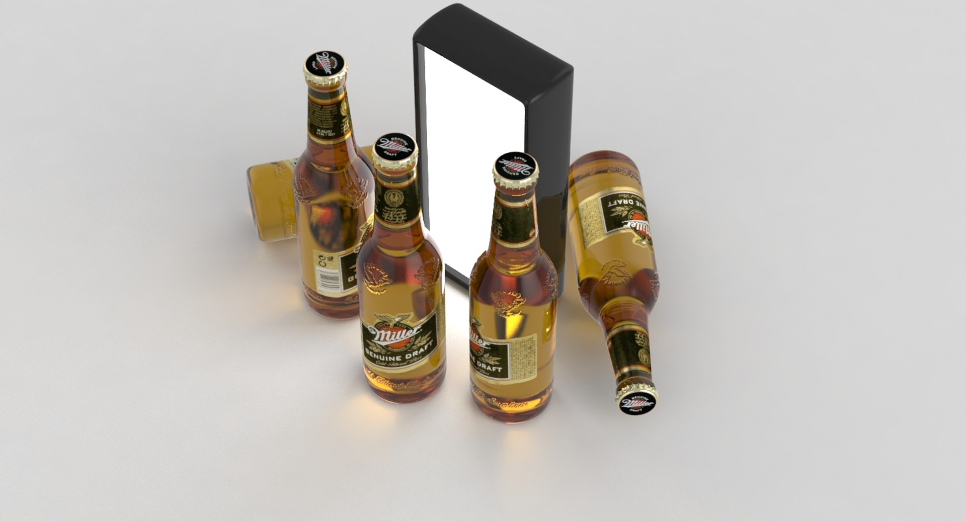 3d Beer Bottle Model