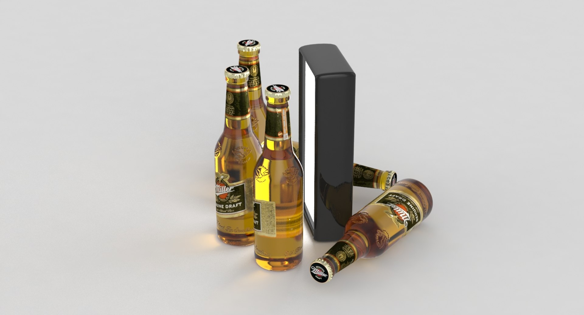 3d Beer Bottle Model