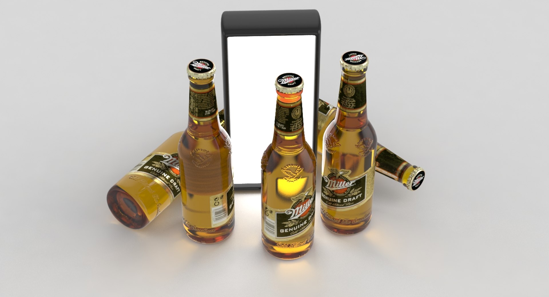 3d Beer Bottle Model