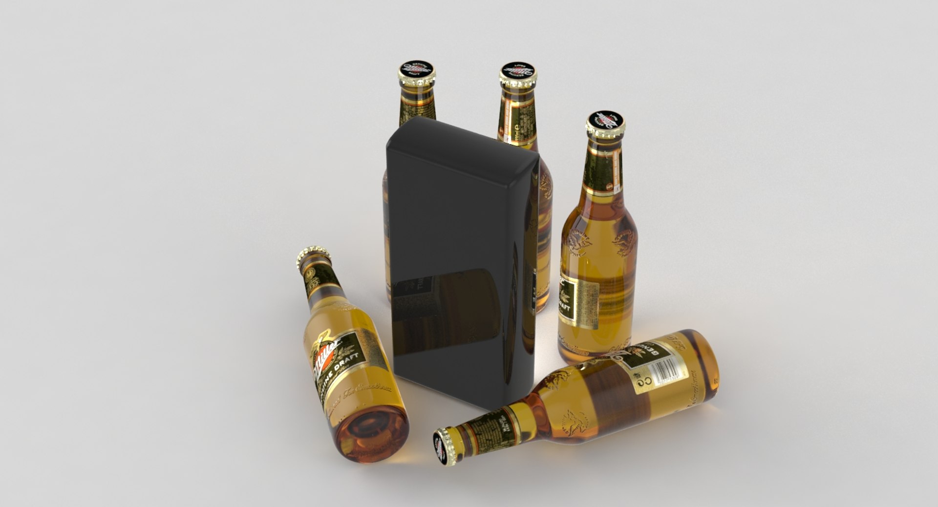 3d Beer Bottle Model