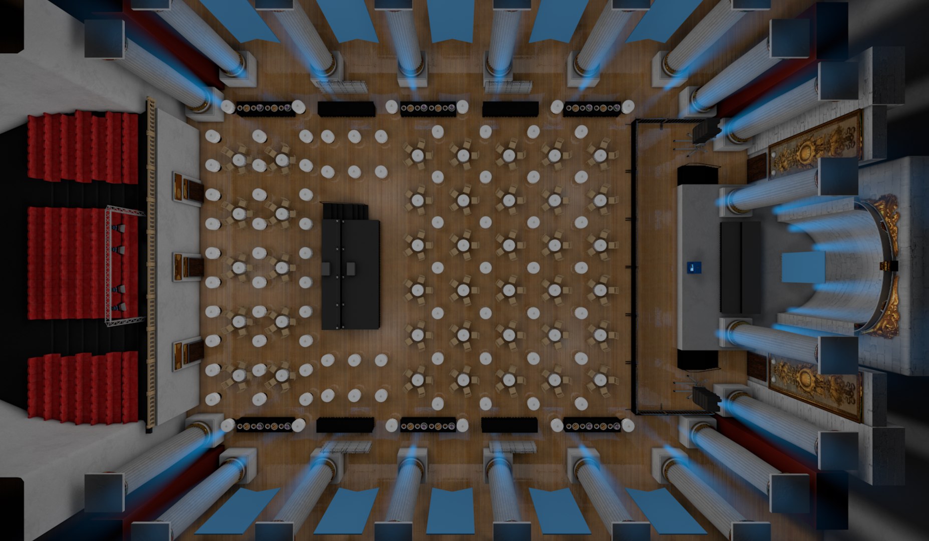 Opera House Auditorium Scene Interior Model - TurboSquid 1658397