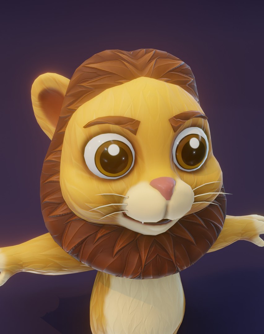Cartoon Lion Rigged 3D Model Model - TurboSquid 1802520