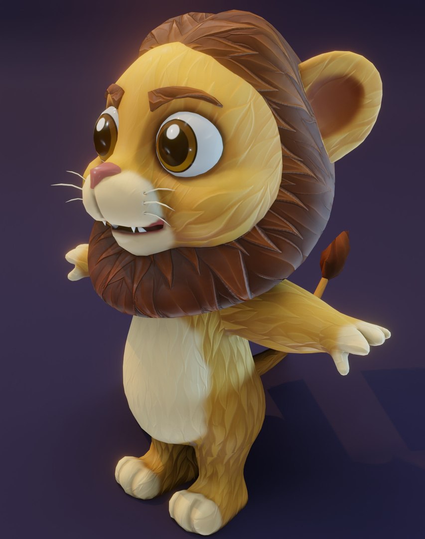 Cartoon Lion Rigged 3D Model Model - TurboSquid 1802520