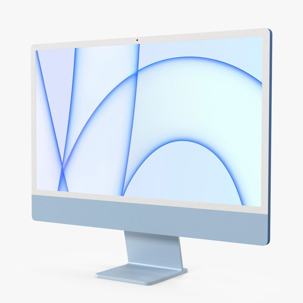 3D Apple iMac 2021 Blue model - TurboSquid 1765740