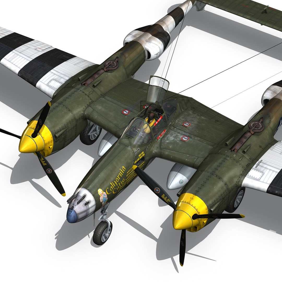 Lockheed Lightning - California 3d C4d