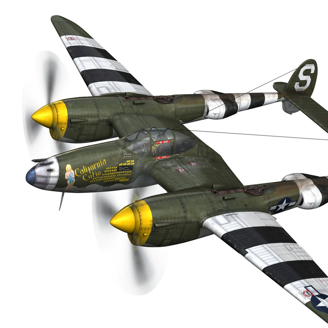 Lockheed Lightning - California 3d C4d