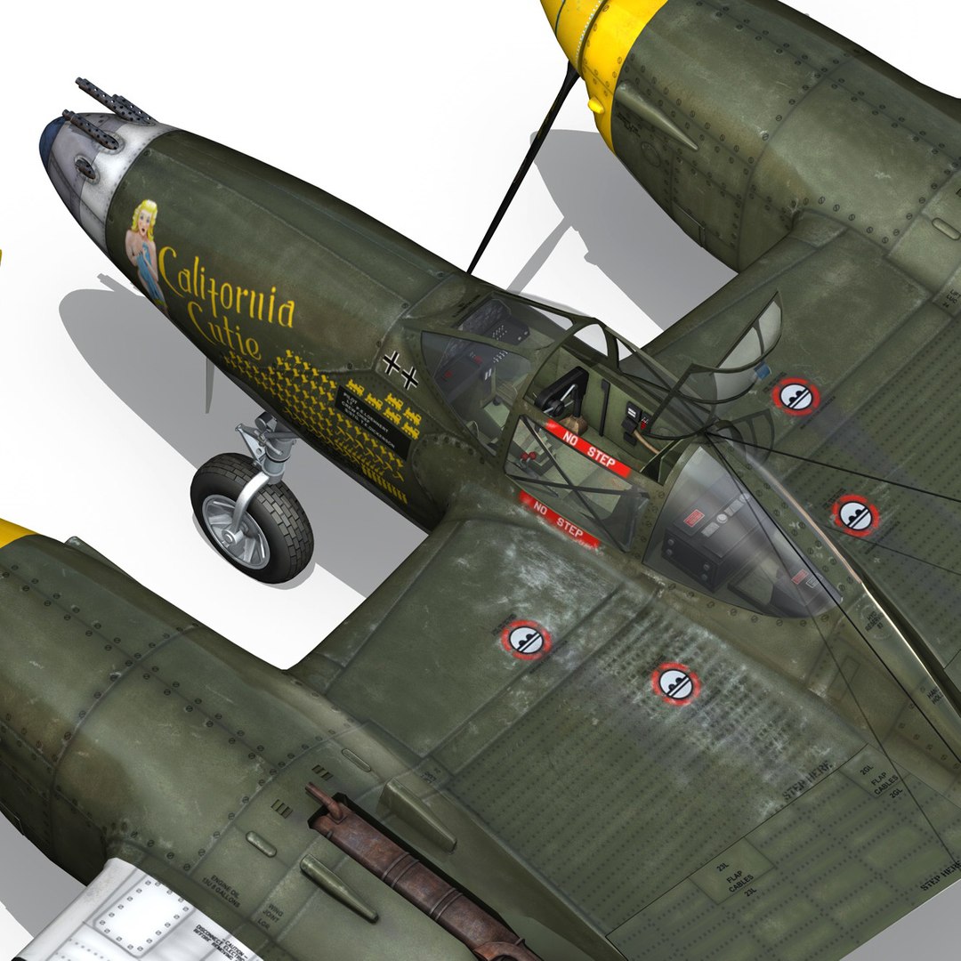 Lockheed Lightning - California 3d C4d