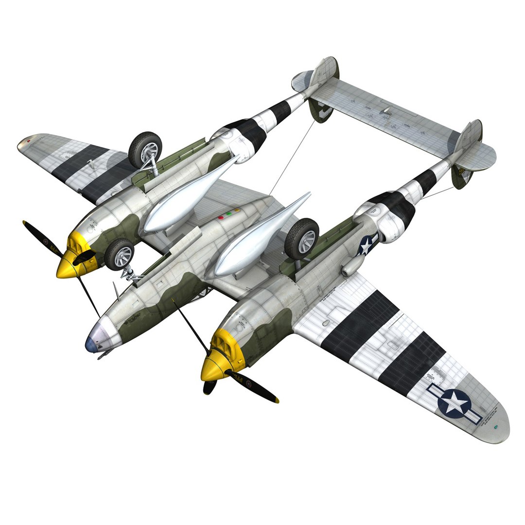 Lockheed Lightning - California 3d C4d