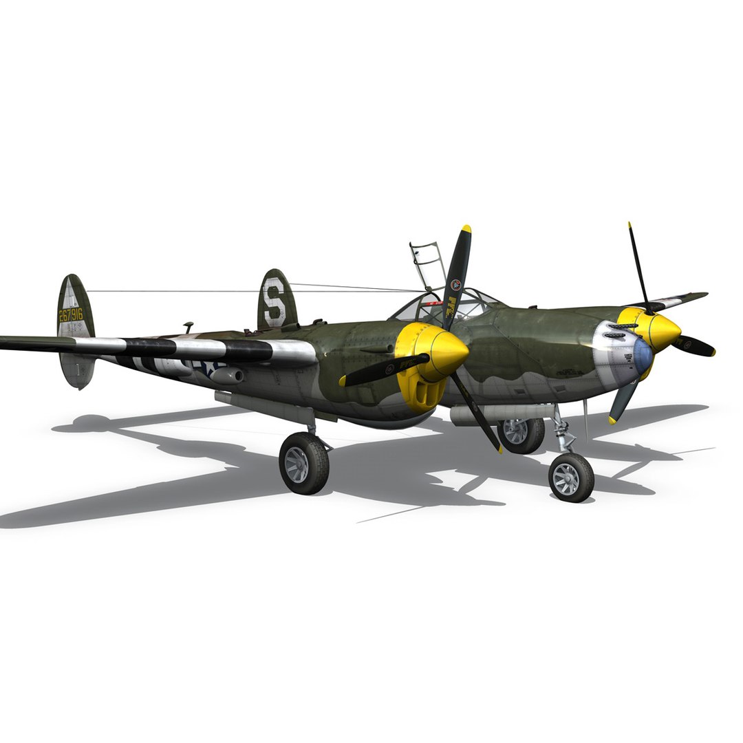 Lockheed Lightning - California 3d C4d