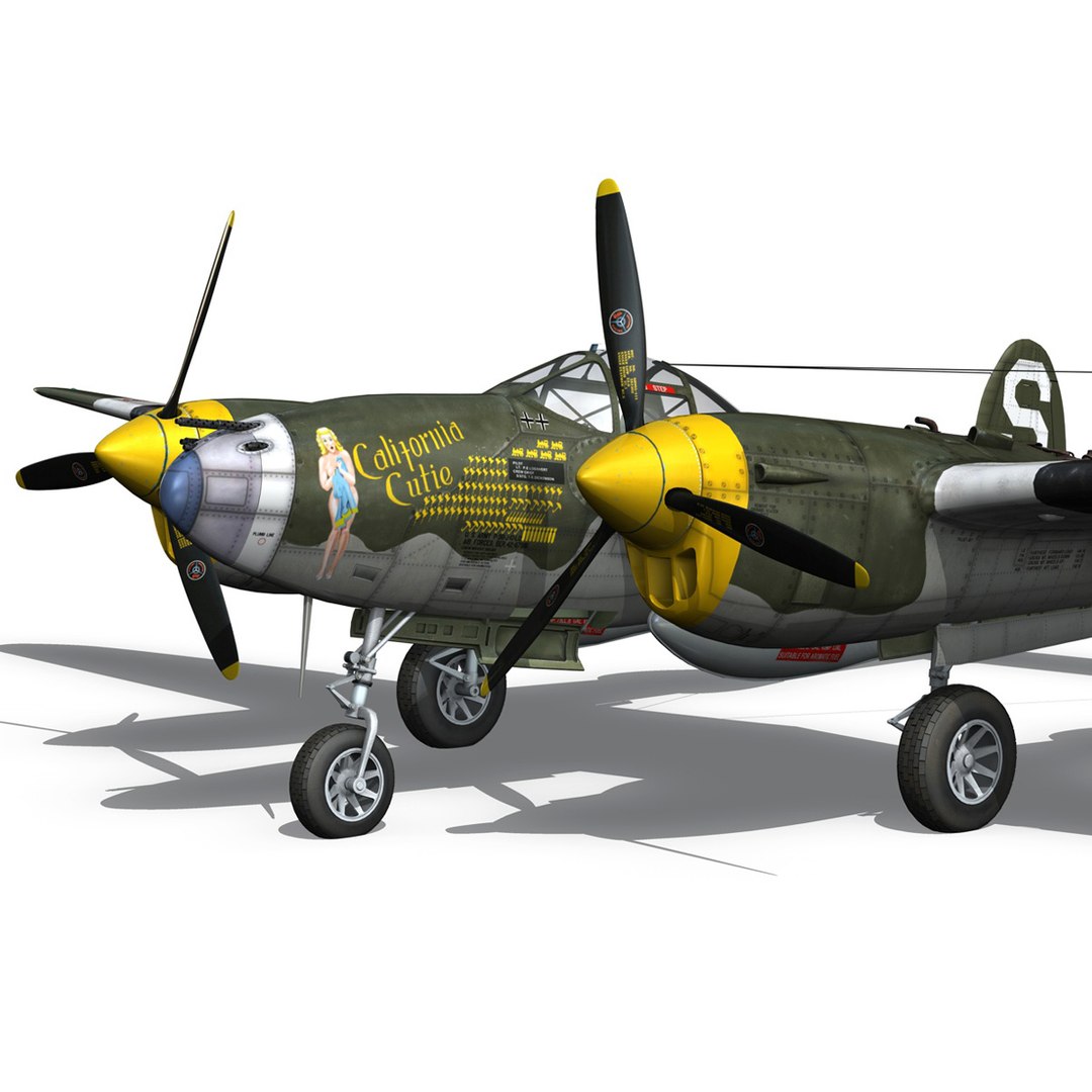 Lockheed Lightning - California 3d C4d