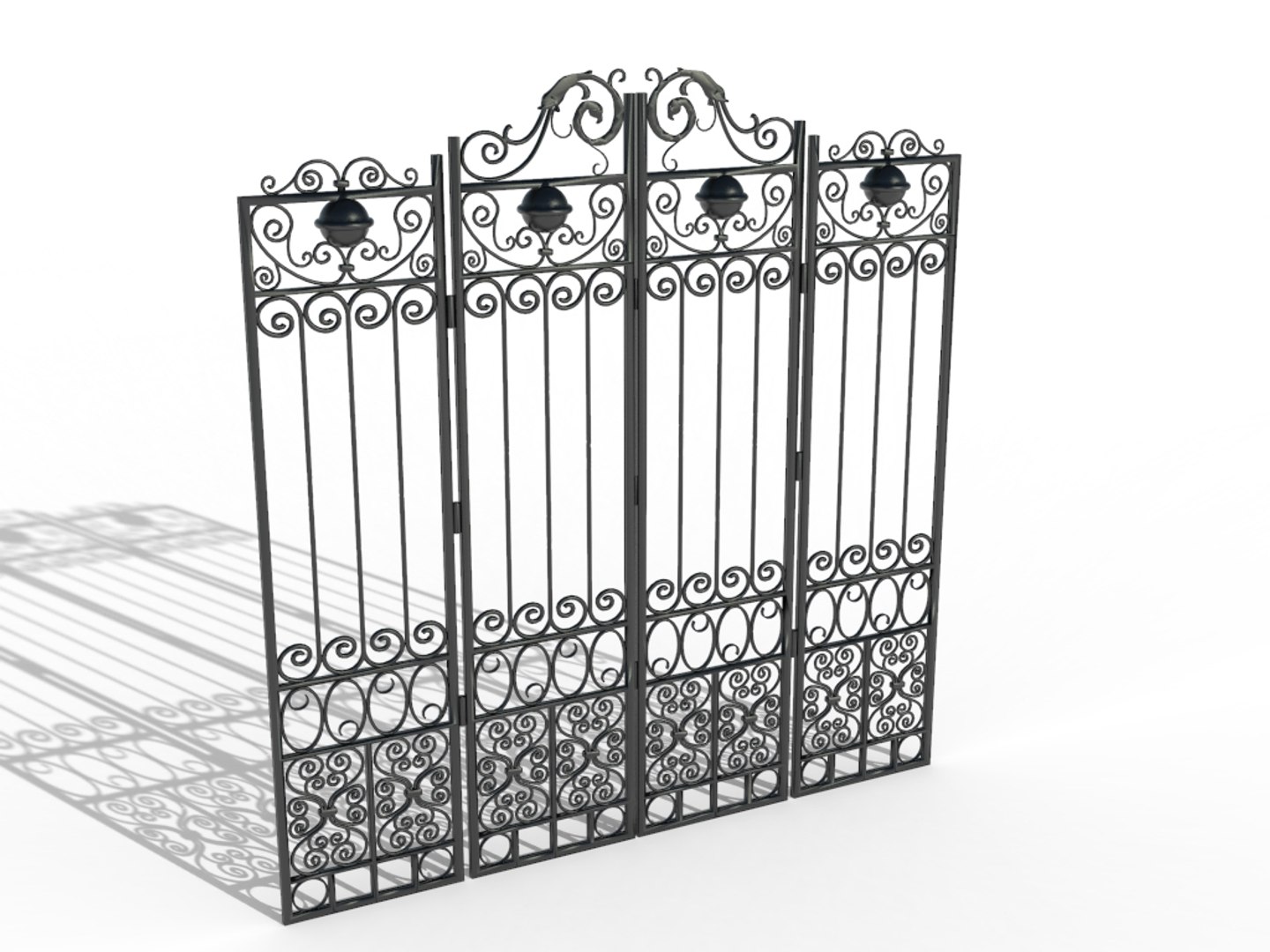 3D Metal Gate Model - TurboSquid 1540264