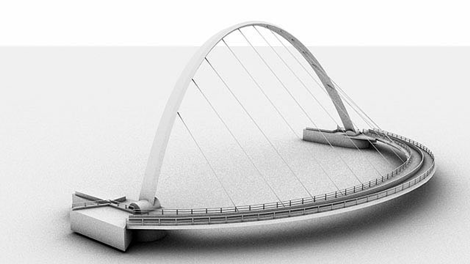 millennium bridge 3d model