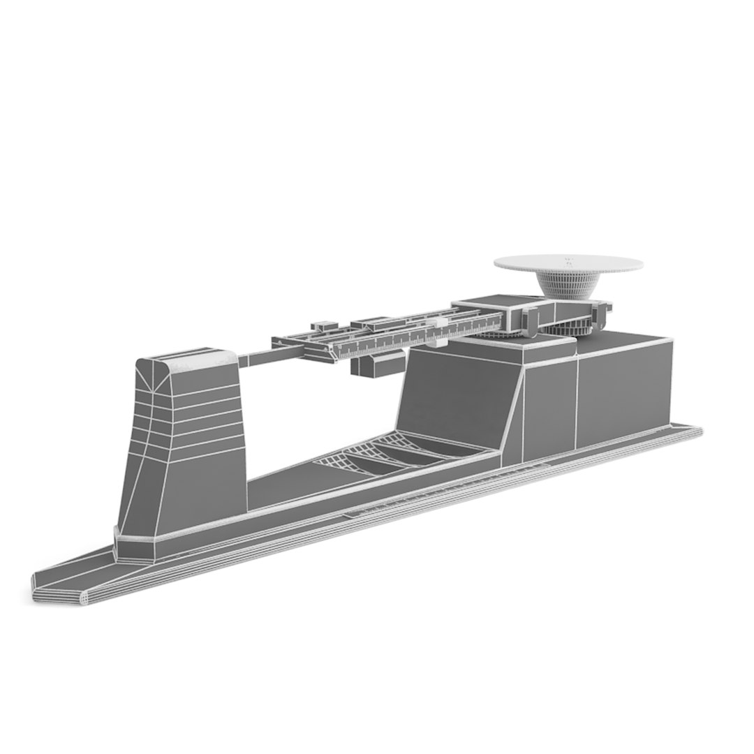 3d triple beam balance model