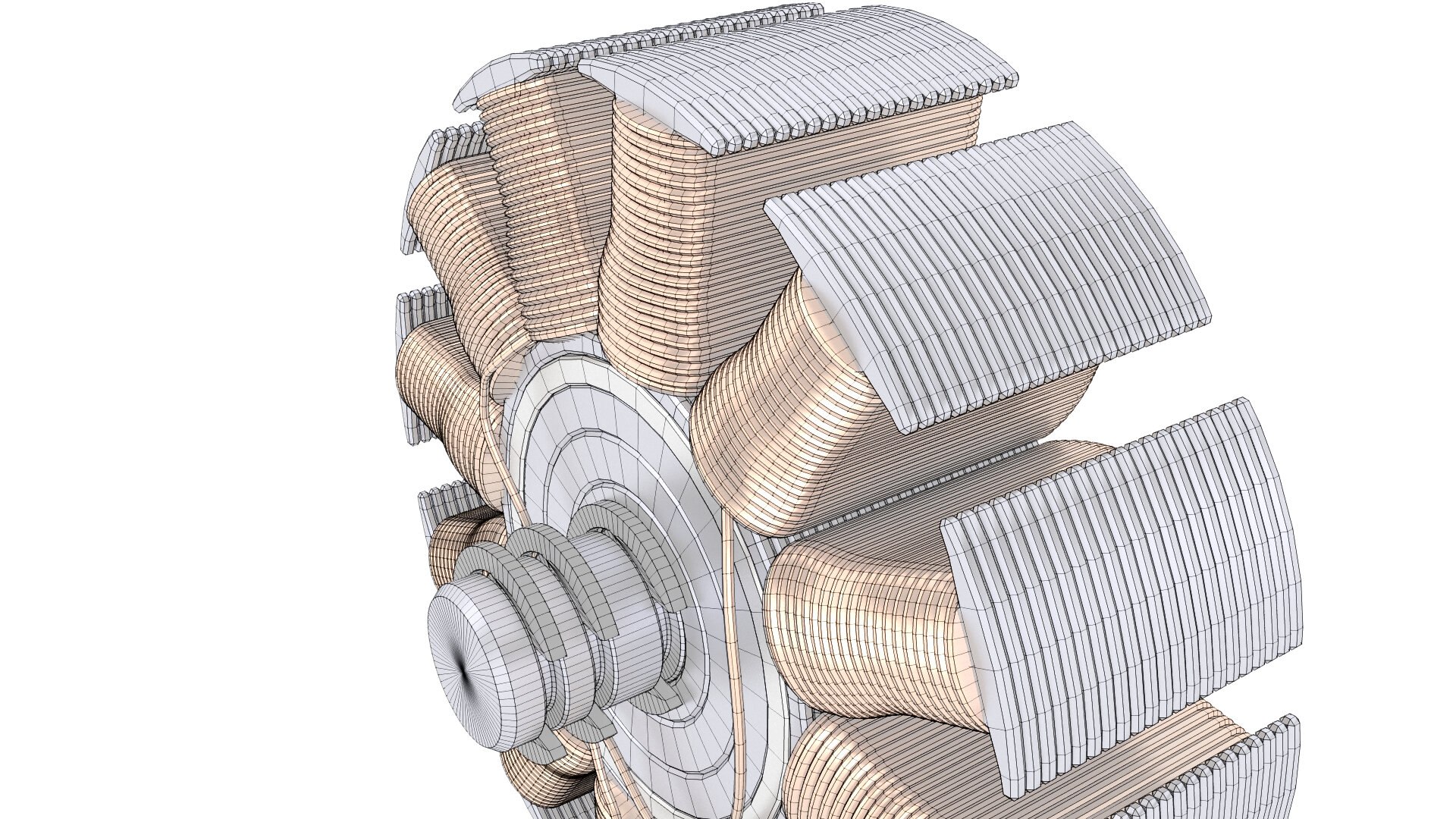 Stator Electric Motor 3D Model - TurboSquid 1591201