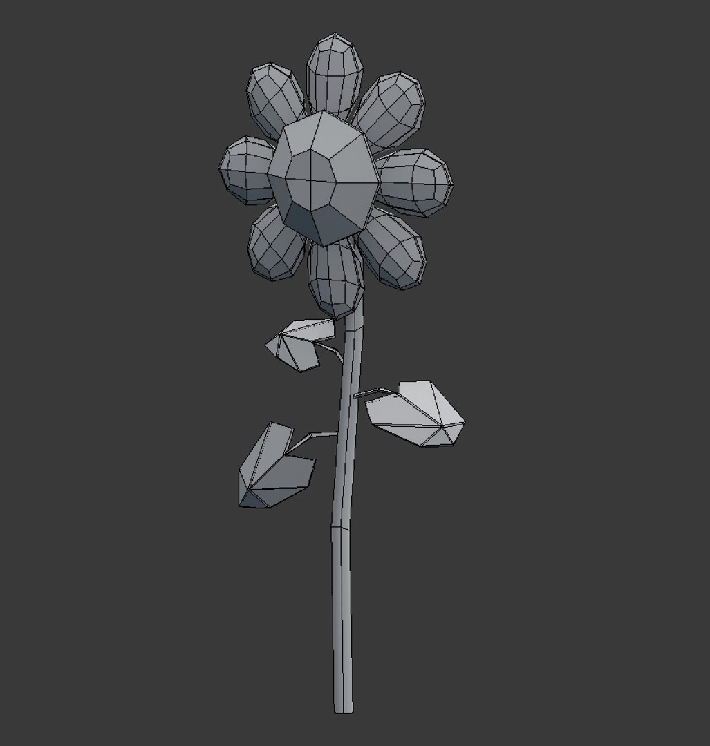 Orange flower 3D - TurboSquid 1306903