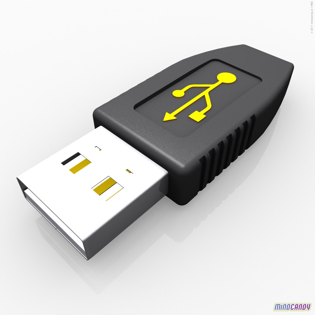 Plugs Usb Firewire 3d Model