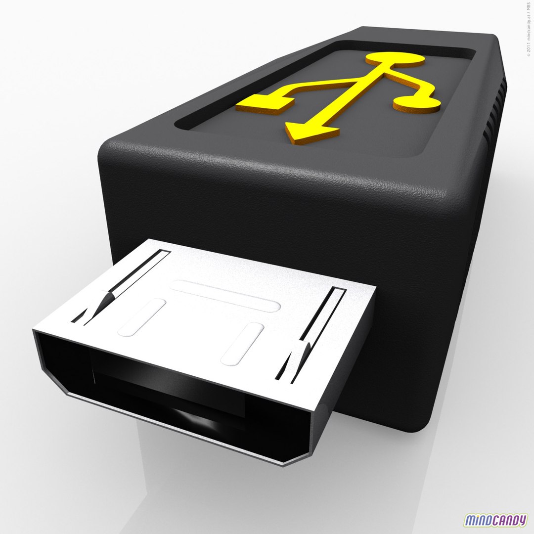 Plugs Usb Firewire 3d Model