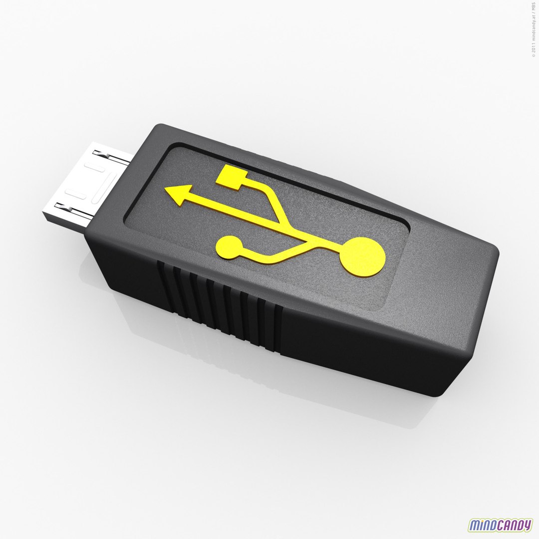 Plugs Usb Firewire 3d Model
