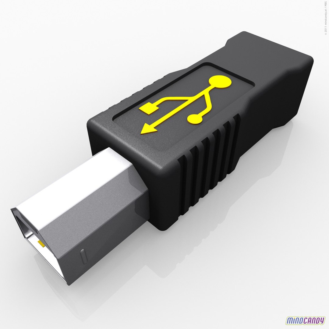 Plugs Usb Firewire 3d Model