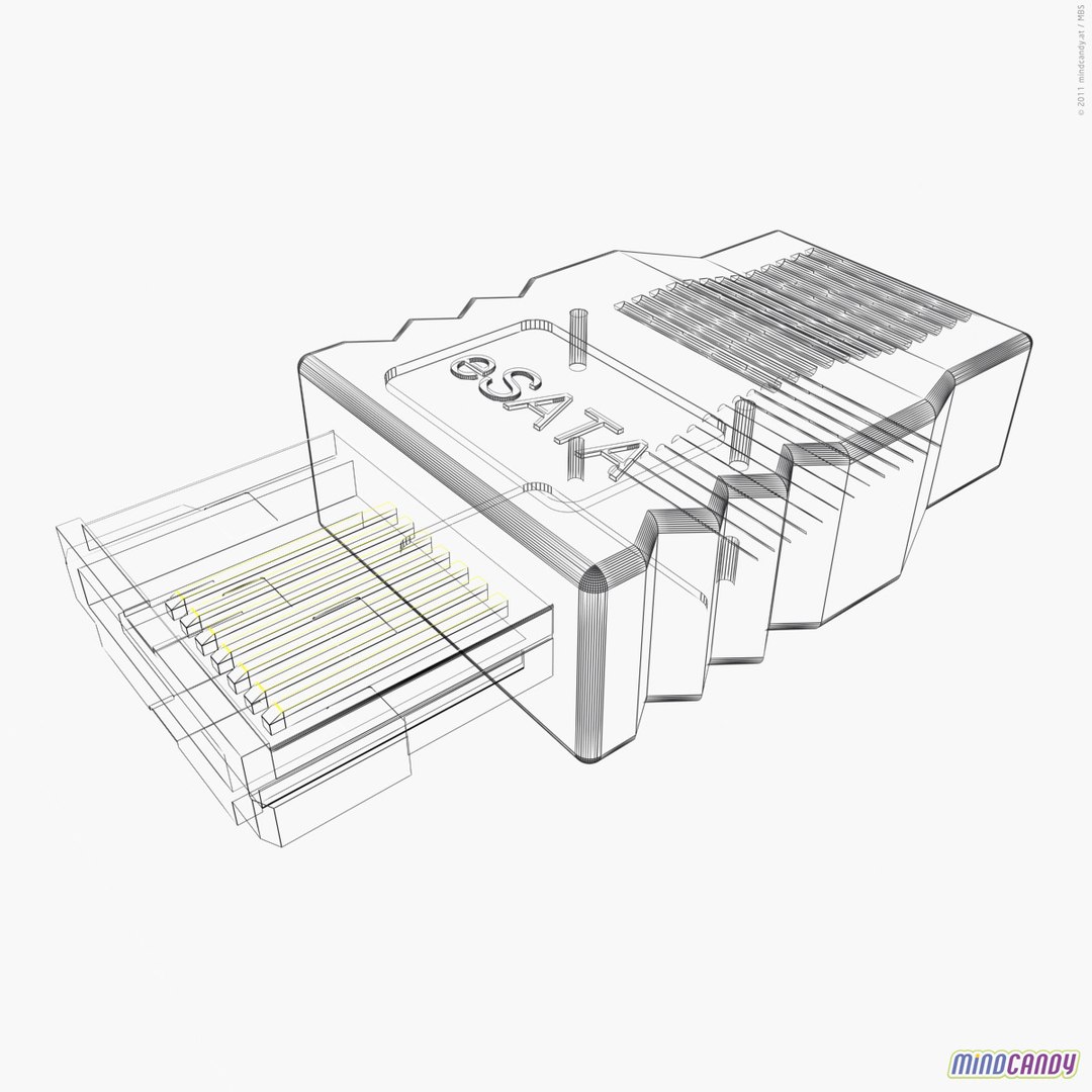 Plugs Usb Firewire 3d Model