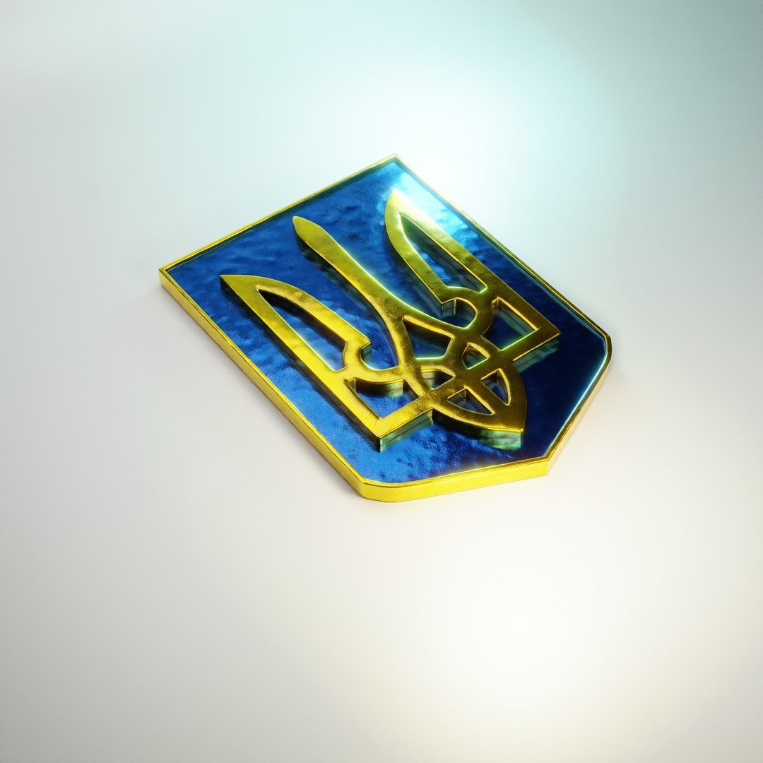 3D Ukrainian Trident - TurboSquid 2102734