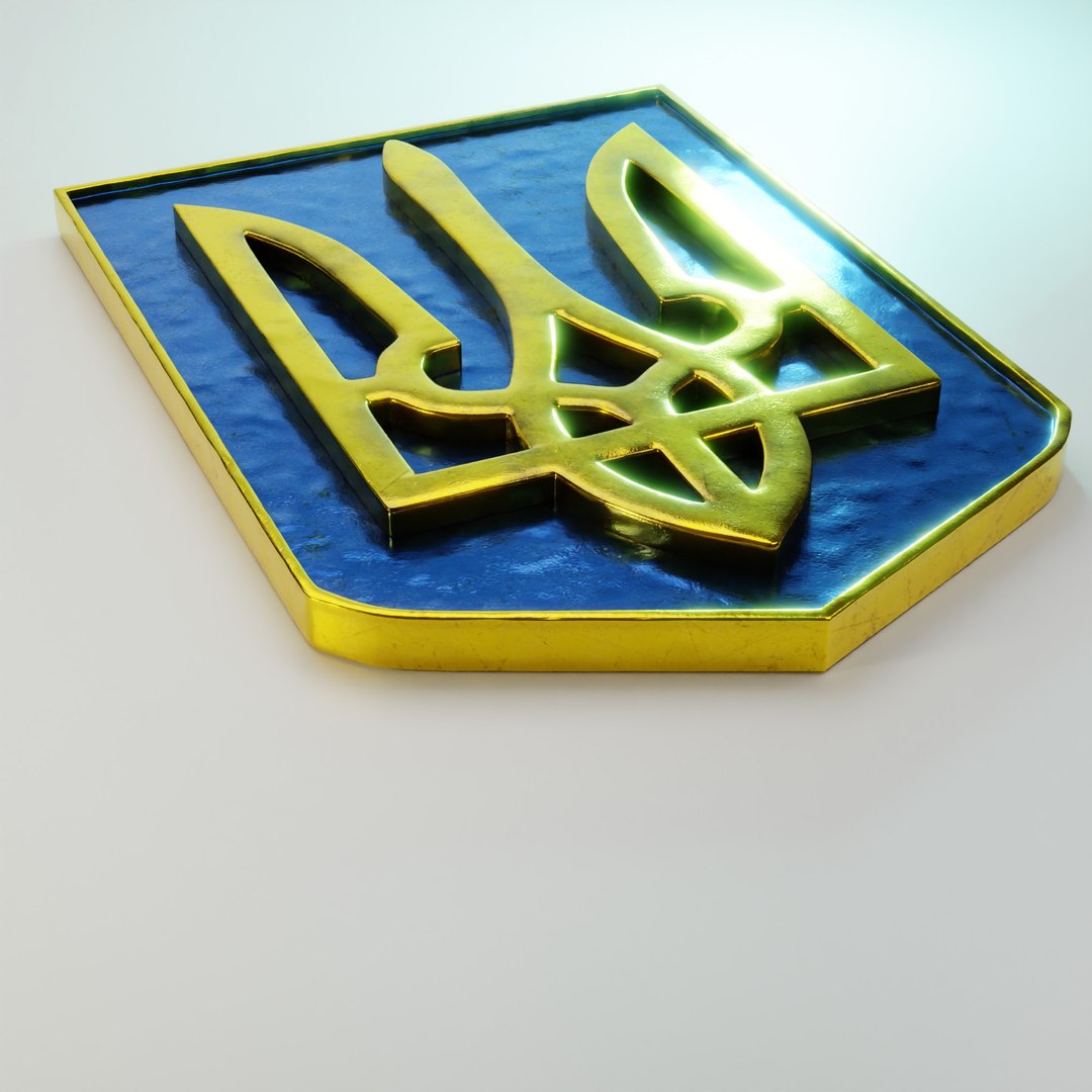 3D Ukrainian Trident - TurboSquid 2102734
