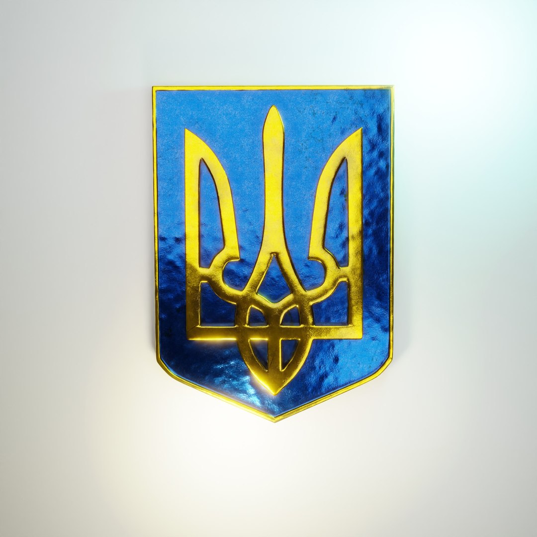 3D Ukrainian Trident - TurboSquid 2102734