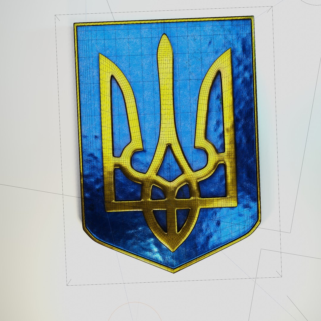 3D Ukrainian Trident - TurboSquid 2102734
