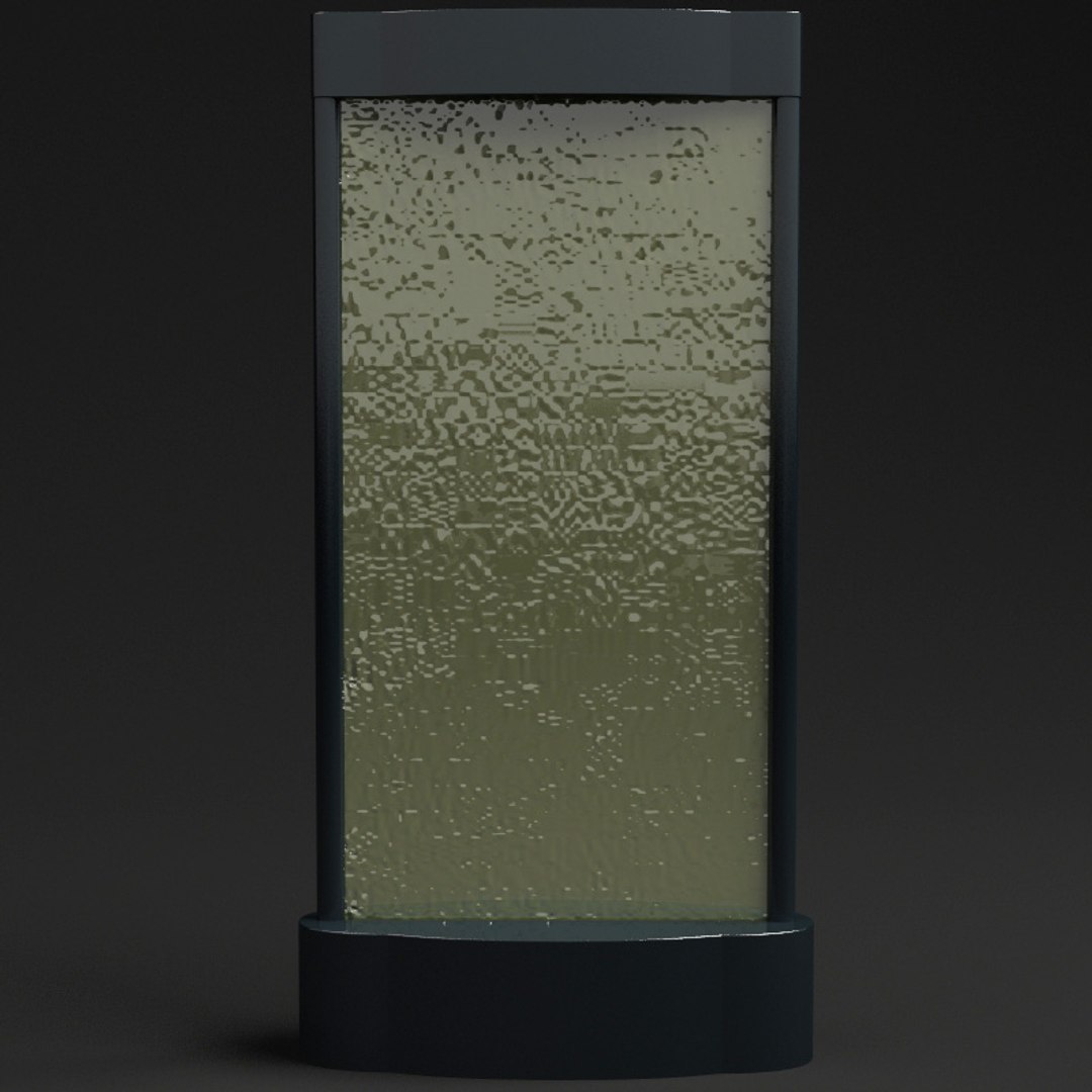 3ds Max Glass Waterfall V2 Water