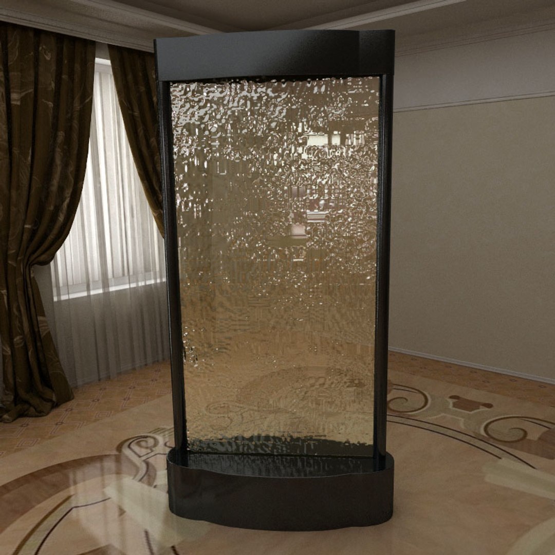 3ds Max Glass Waterfall V2 Water