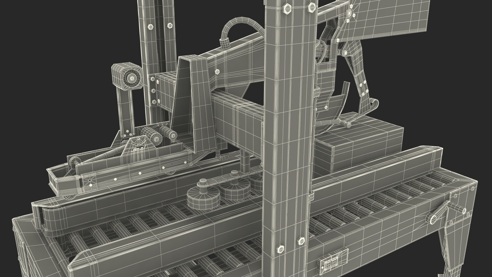 Automatic Paper Carton Packing Machine Blue 3D Model - TurboSquid 2092115