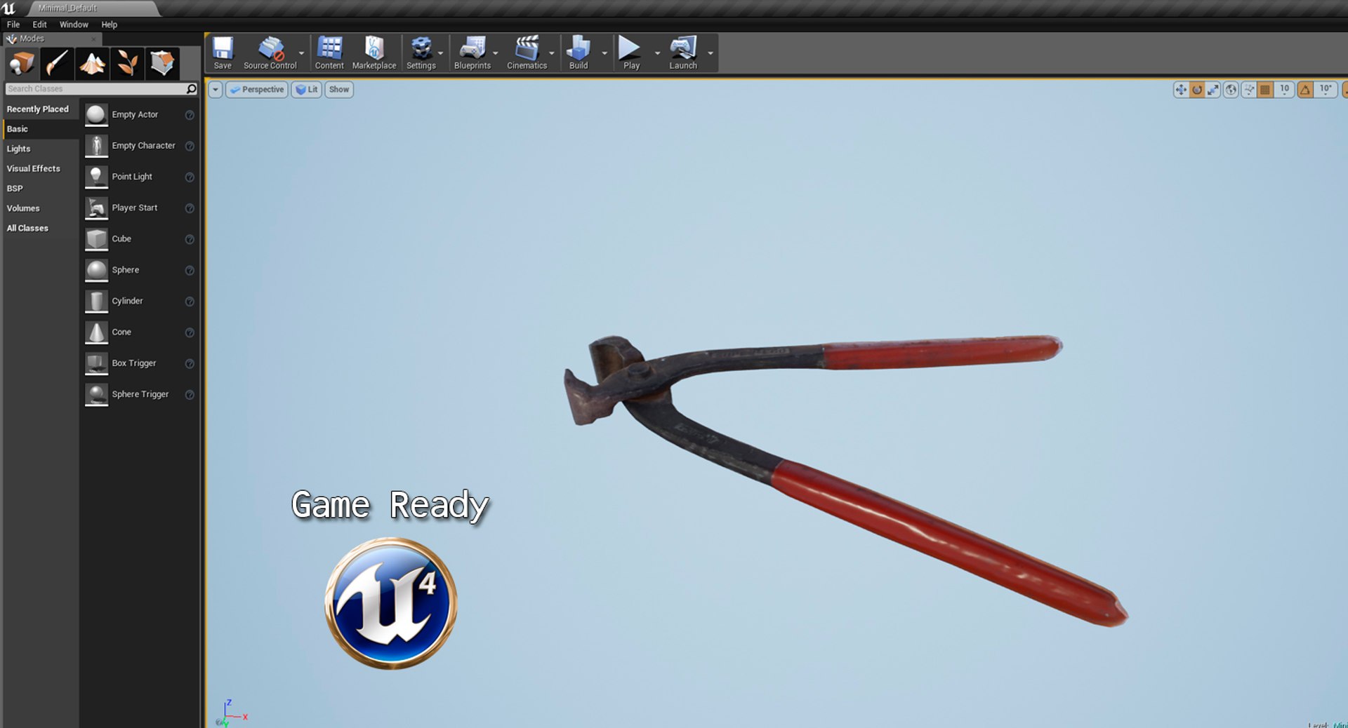 3d Model Pincer Ready Unreal