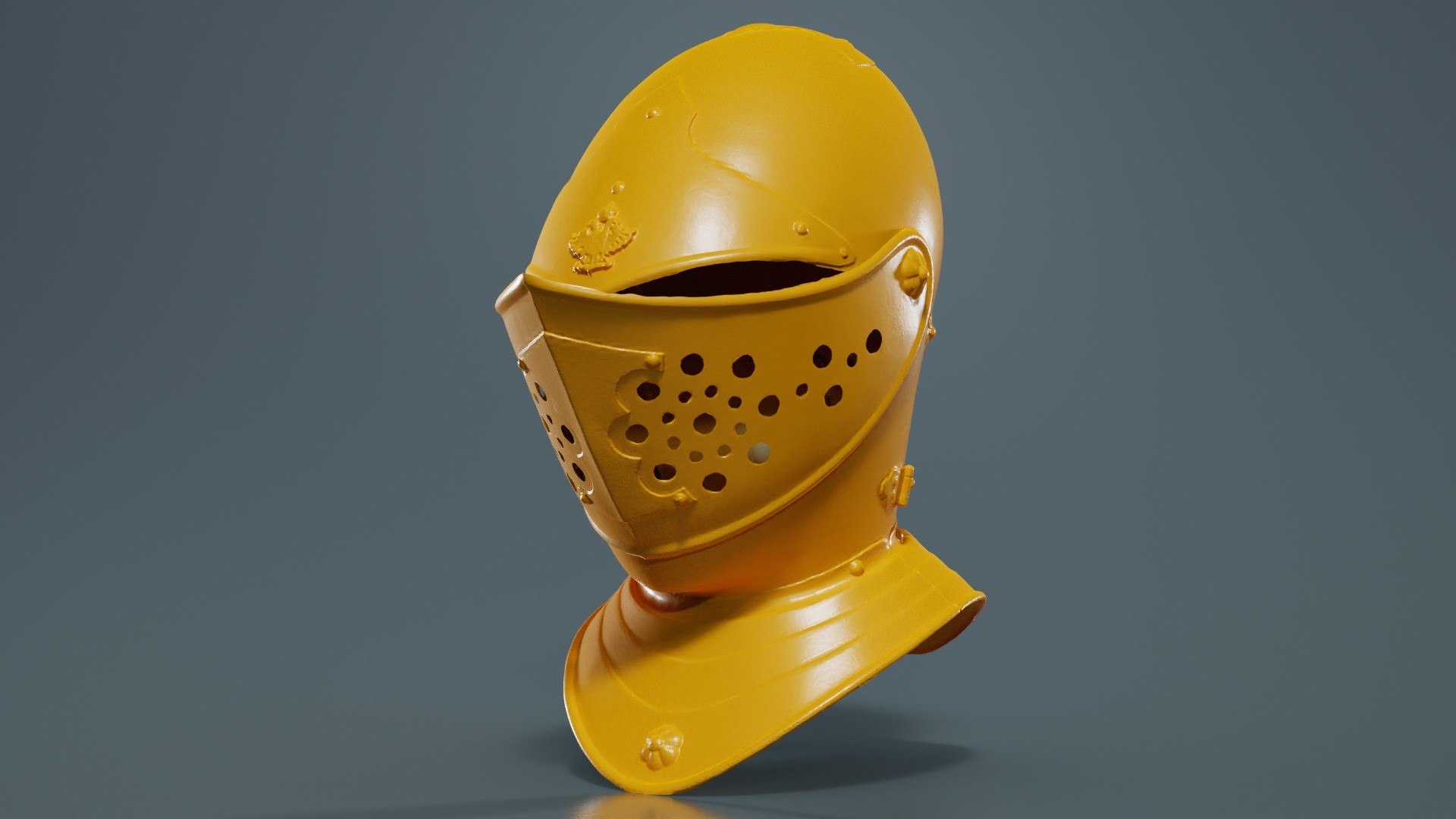 3D Leaf Knight Helmet Closed Remastered - TurboSquid 2360075