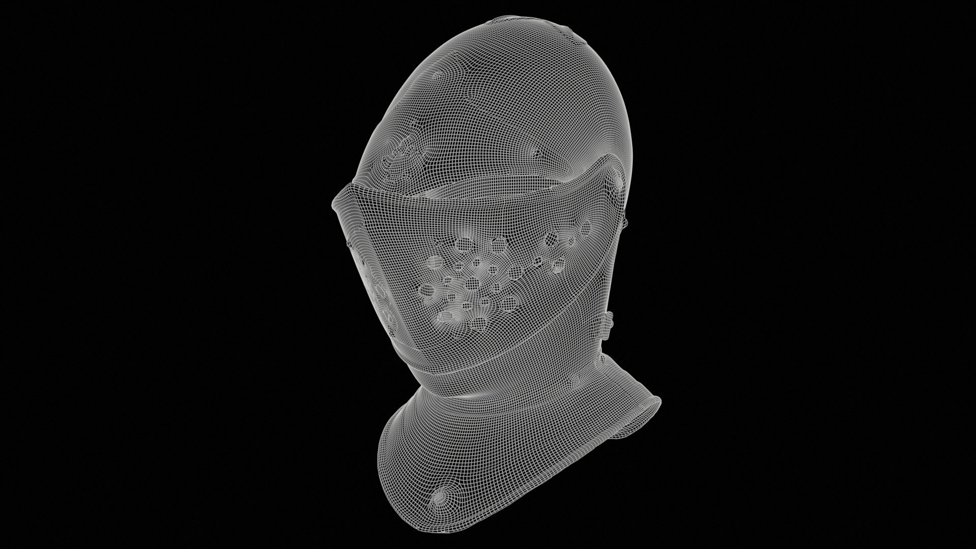 3D Leaf Knight Helmet Closed Remastered - TurboSquid 2360075